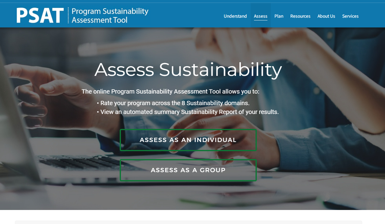 Tool The Program Sustainability Assessment Tool Psat To Assess And